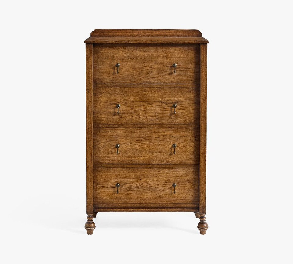 Summerville 4-Drawer Tall Chest of Drawers (81 cm) | Pottery Barn UK